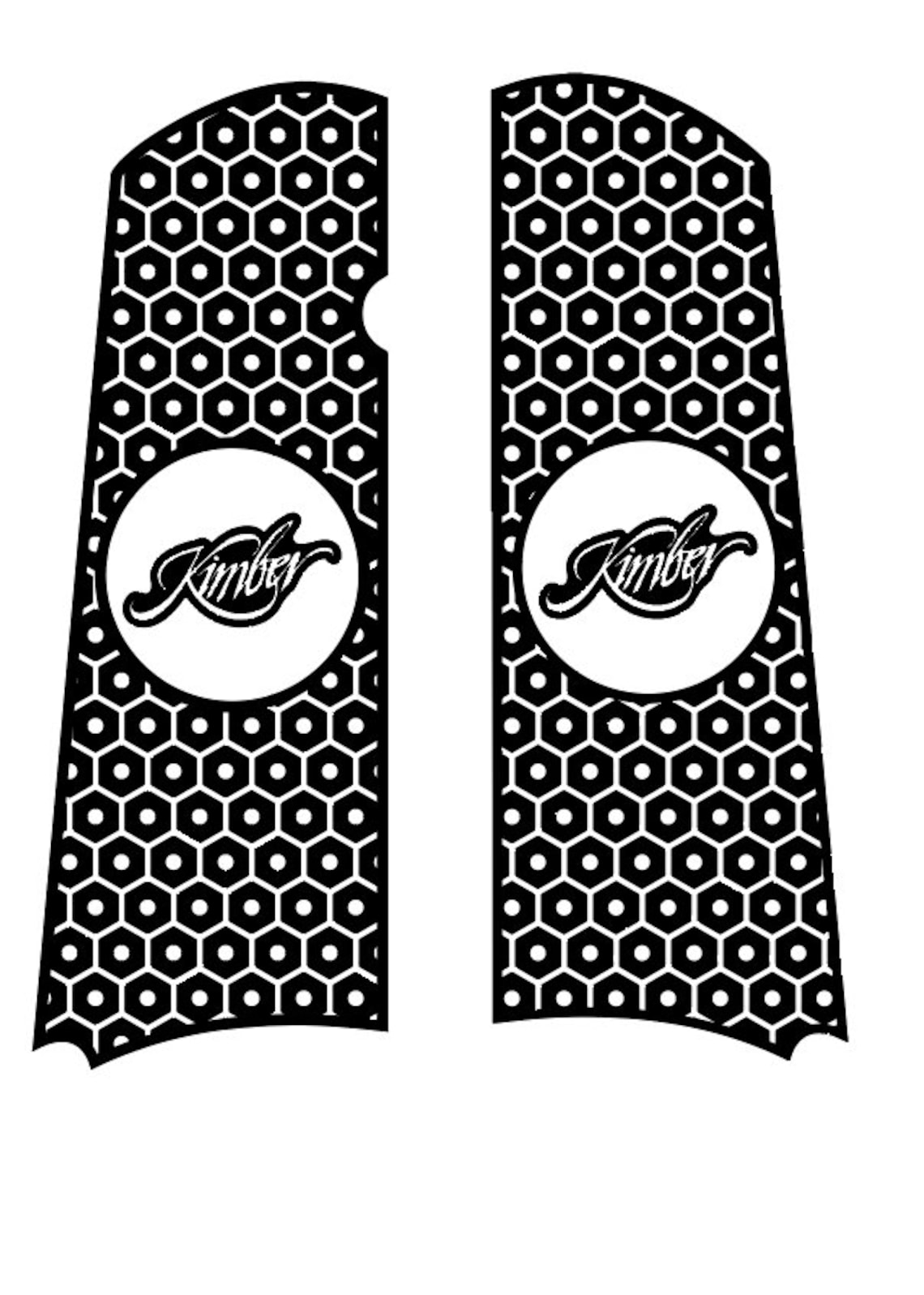 1911, Kimber, Logo, Grips, Stippling, Engraving, Vector, SVG, Ai - Etsy