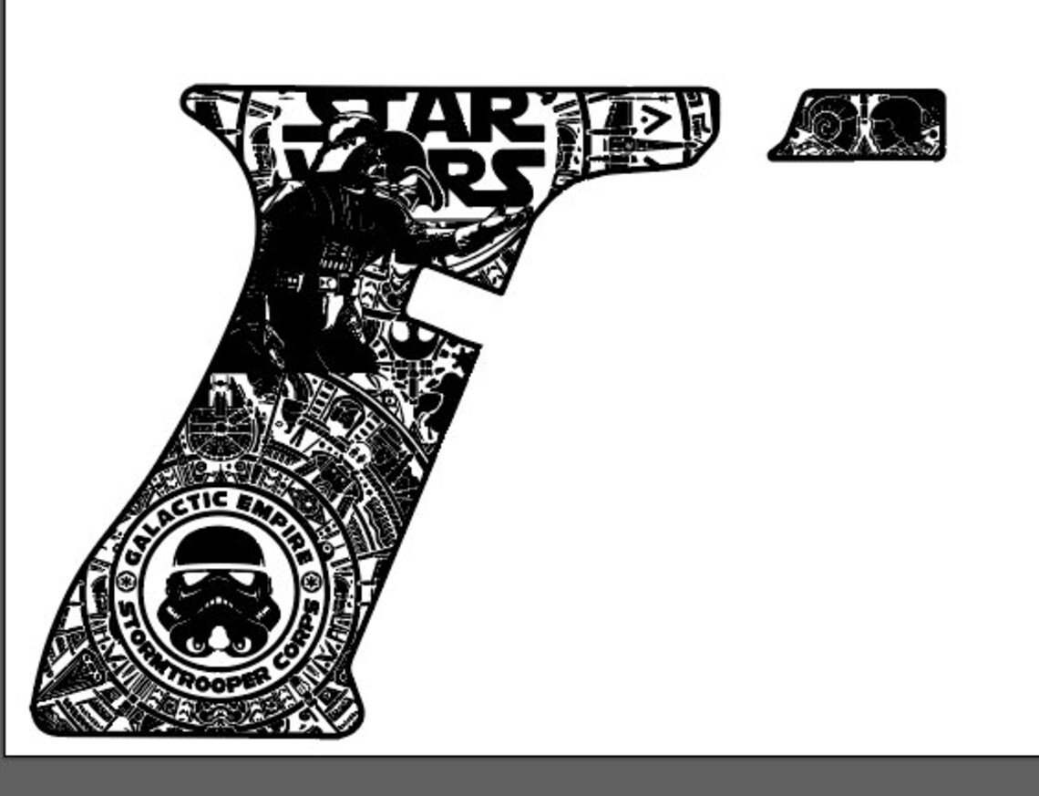 Starwars, Star, Wars, G22, G17, Glock, Stippling, Laser, Engraving ...