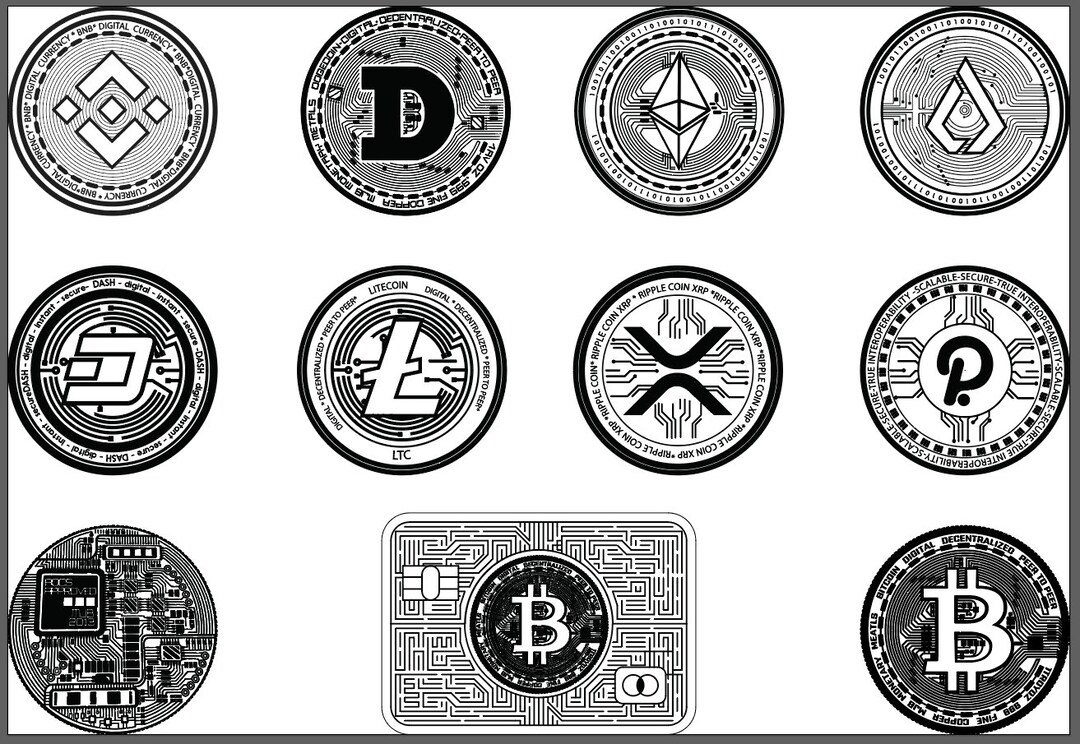 Digital Currency Vectors - Etsy