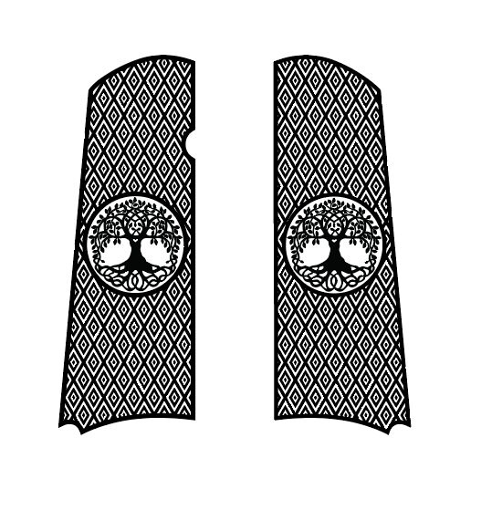 1911 Grips Stippling Engraving SVG Ai - Etsy