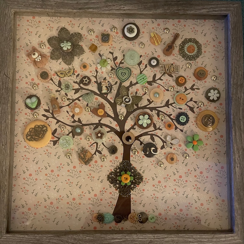 Button Tree Art - Etsy