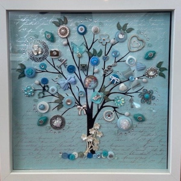 Button Tree Art - Etsy