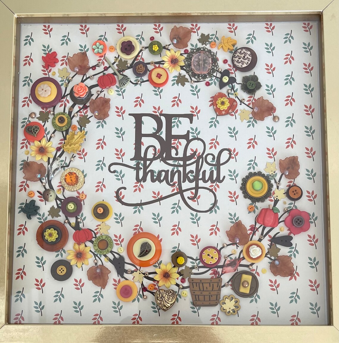 Tree Button Art - Etsy