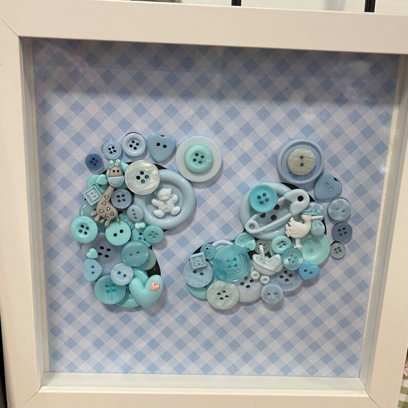 Baby Button Art - Etsy