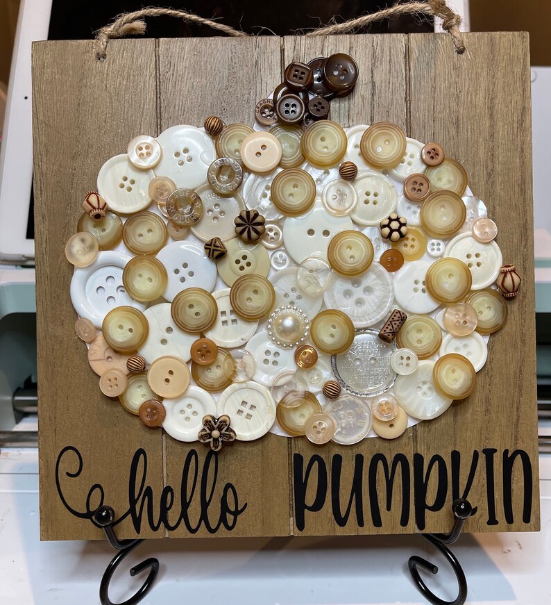 Fall Button Art - Etsy