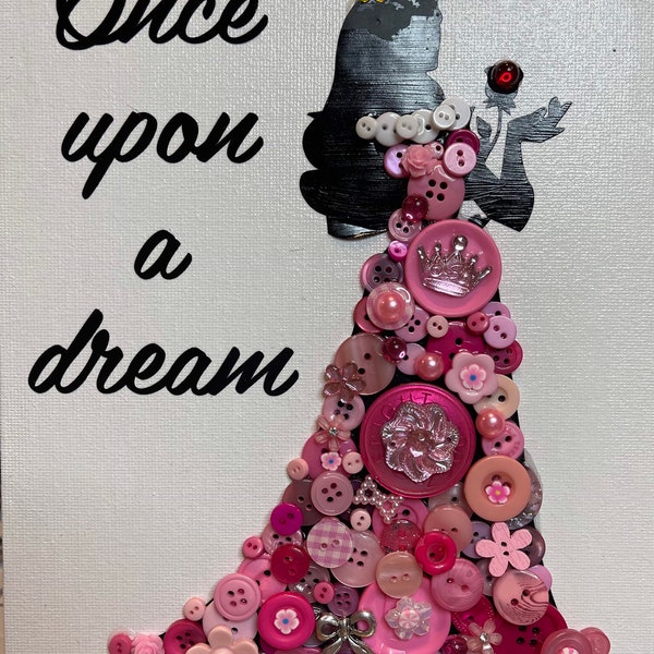 Princess Button Wall Art - Etsy
