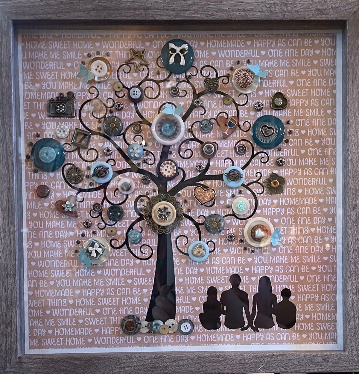 Tree Button Art - Etsy
