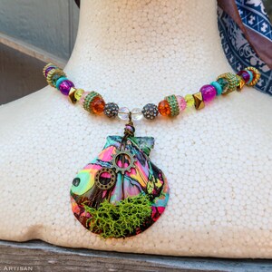 Graffiti Moss Overgrown Garden Hydro Dipped Seashell Glass Verdigras ...
