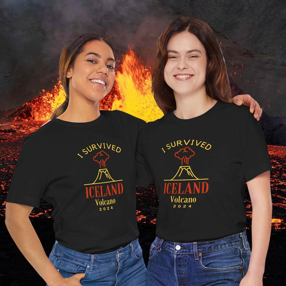 Iceland Volcano Souvenir Shirt Gifts | Icelandic Vacation Shirt Gift ...
