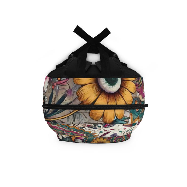 Colorful Floral Backpack, Botanical Art Backpack , Vintage Flower Print ...