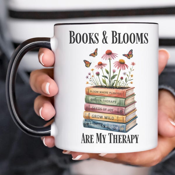 Glass Stacked Books Mug - Etsy