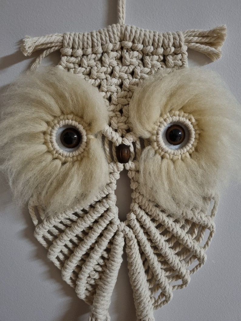 Macrame Owl Wall Hanging - Etsy Australia