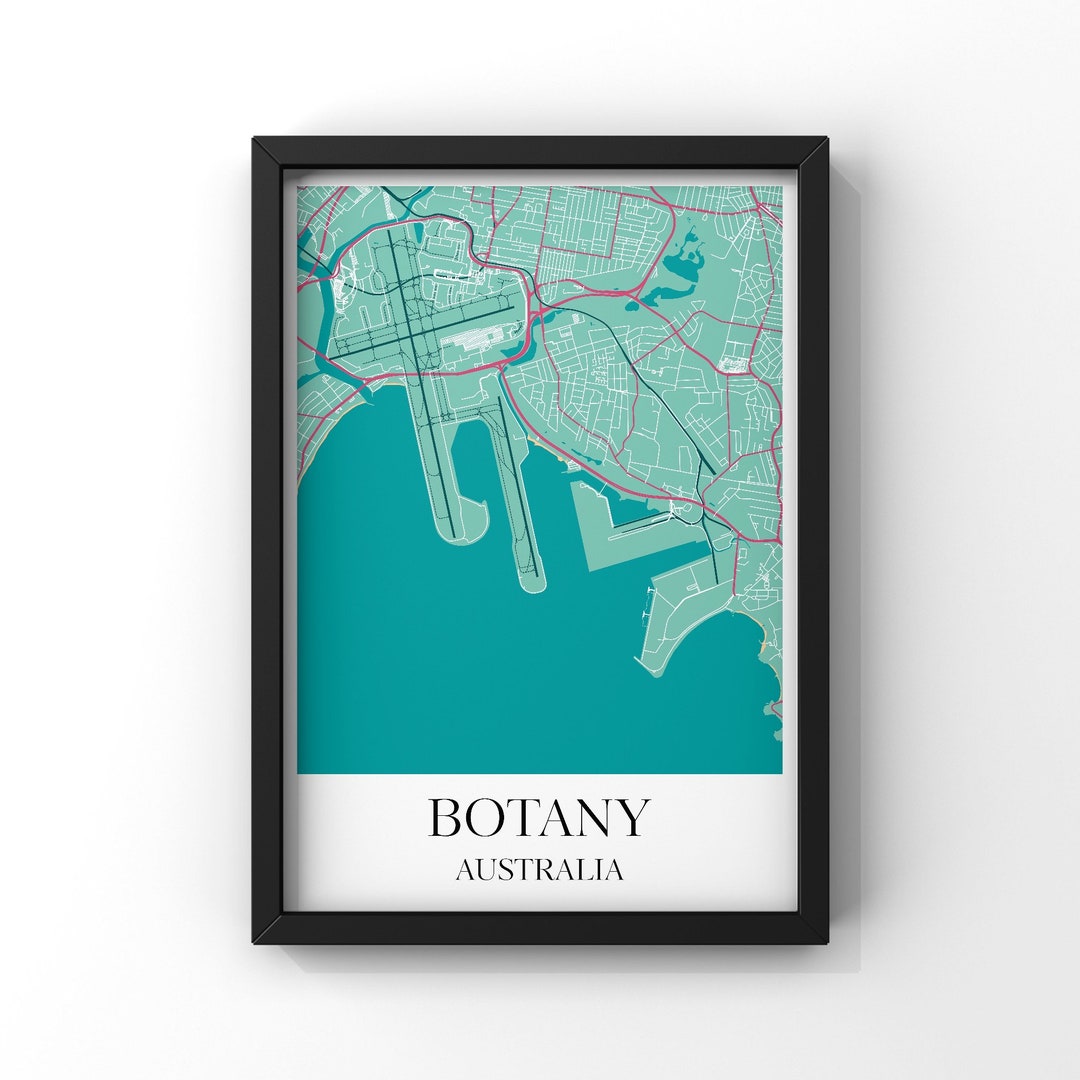 Botany Map Poster - Etsy