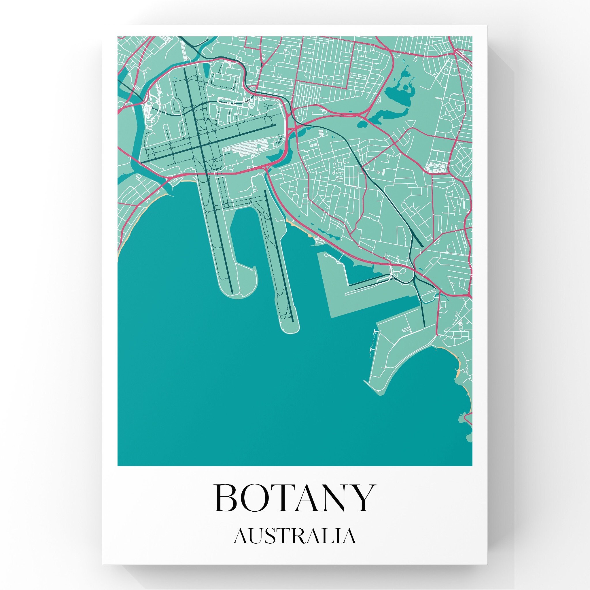 Botany Map Poster - Etsy