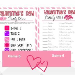 Valentine's Day Printable Games, Valentine's Game Bundle, Valentine's ...