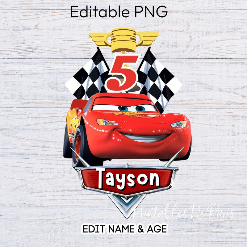 Lightning Mcqueen Birthday - Etsy