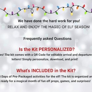 PRESALE 2025 Elf Kit With Unique Props, Personalized Arrival Letter, 24 ...
