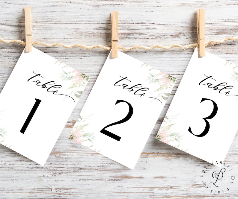 Editable Wedding Table Number Sign Wedding Table Template - Etsy