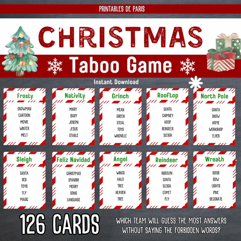 Christmas Party Game - Etsy
