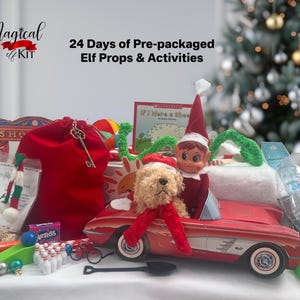 24 Day Elf Kit, Christmas Elf Activities Kit, Elf Props, Magical Scenes ...