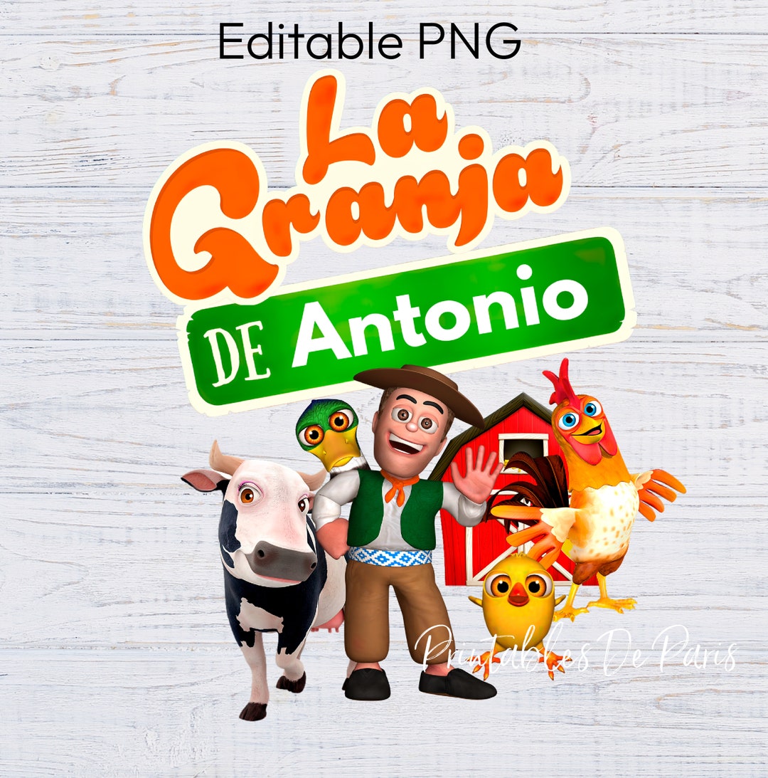 EDITABLE La Granja Birthday PNG, La Granja Name Age Editable PNG, La ...