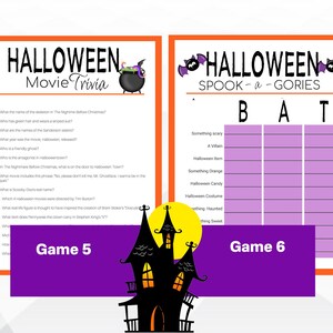 Halloween Game Bundle, Halloween Printable Games, Halloween Family ...