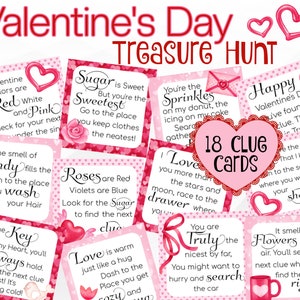 Valentine's Day Scavenger Hunt Valentine's Treasure - Etsy