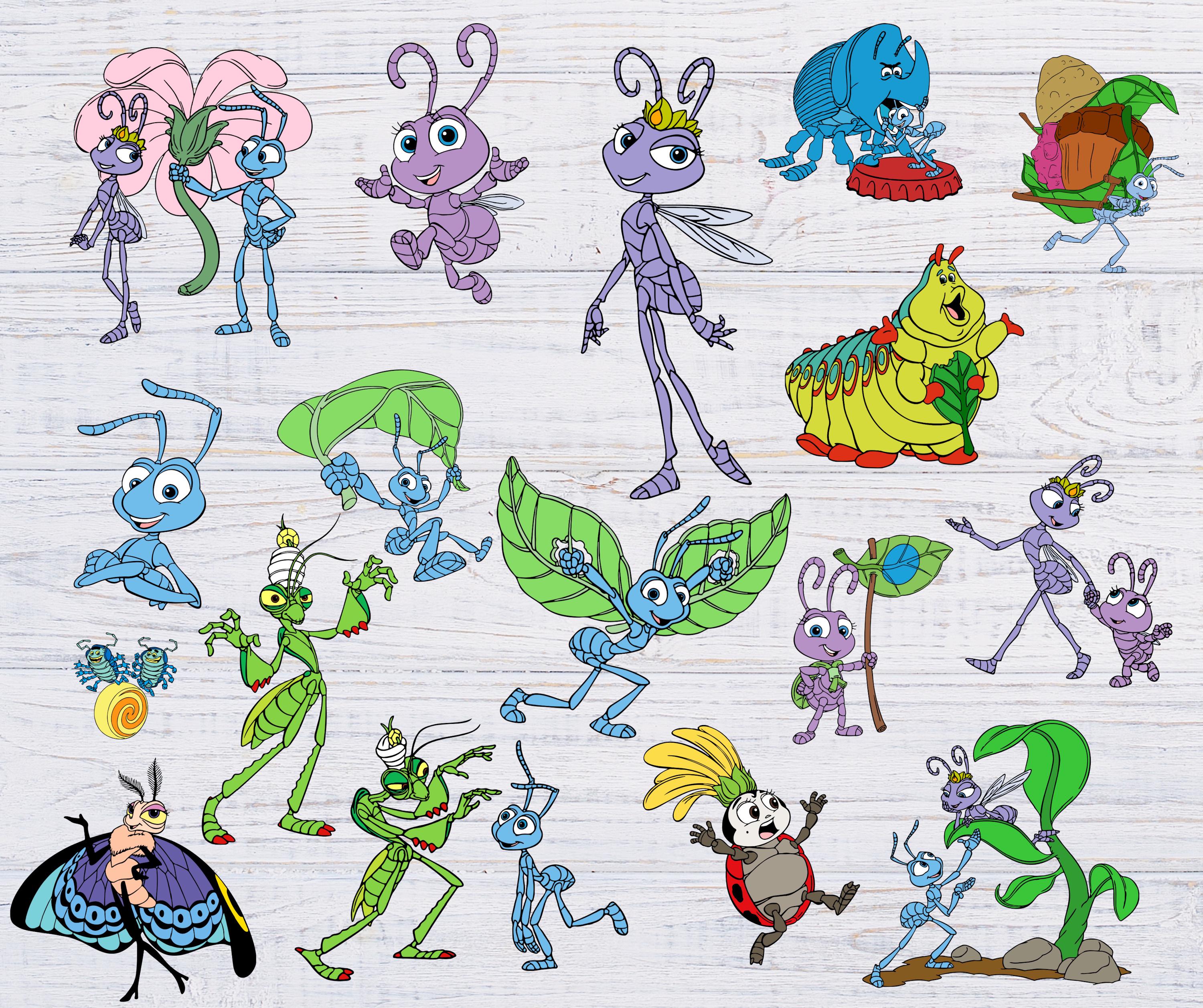 A Bug's Life PNG, A Bug's Life Clipart Bundle, A Bug's Life SVG Bundle ...