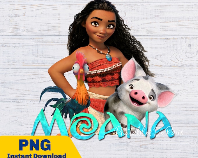 Moana Png, Moana Clipart, Moana Cake Topper, Digital File Only - Etsy ...