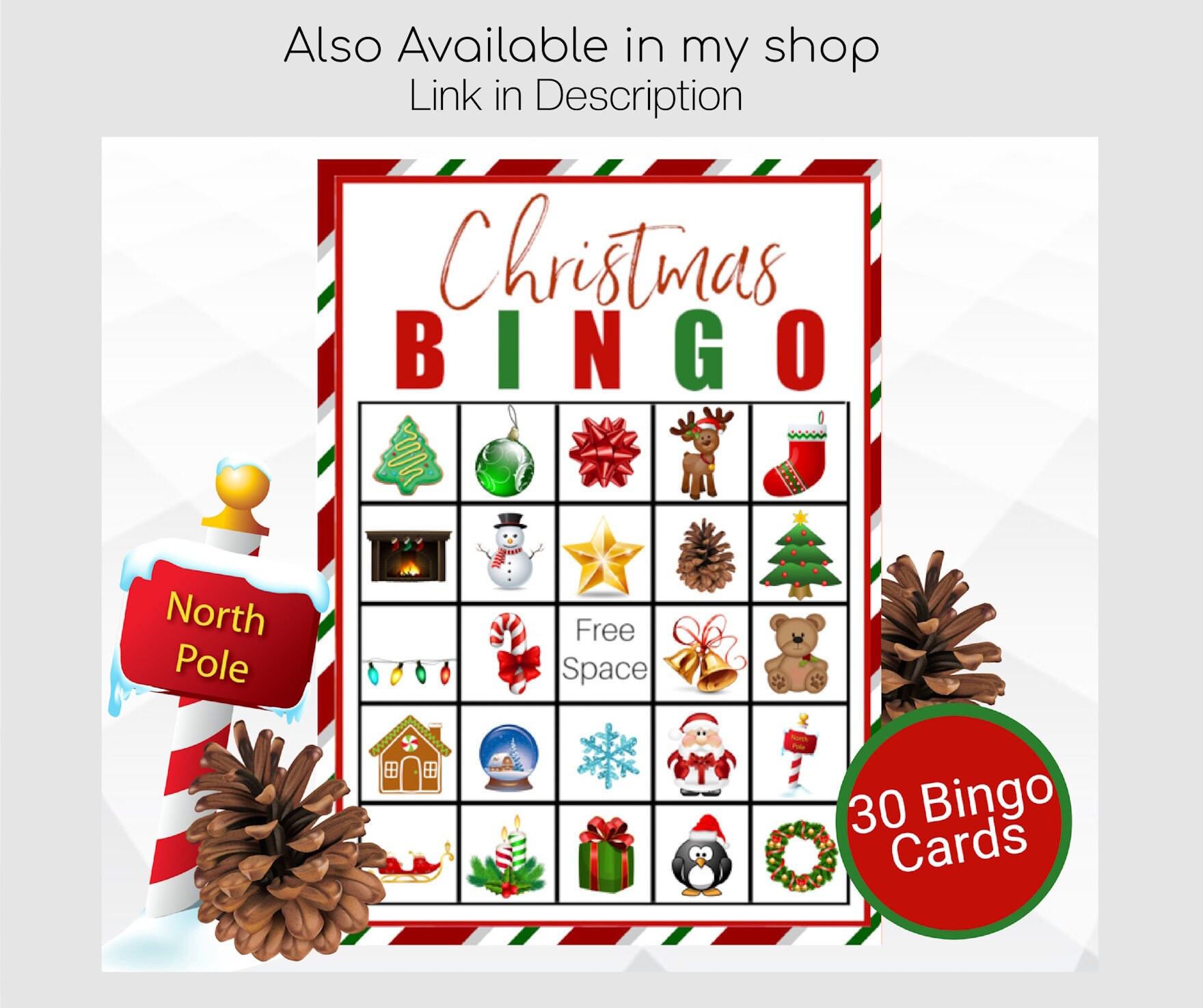 Christmas 5 Second Game, Christmas Party Game, Christmas Family Fun ...