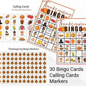 Thanksgiving Bingo, Thanksgiving Printable Bingo Cards, Thanksgiving ...