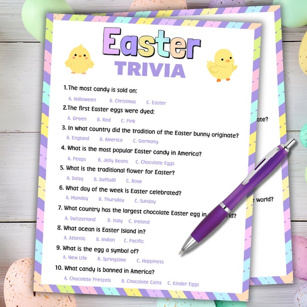 Easter Party Game - Etsy