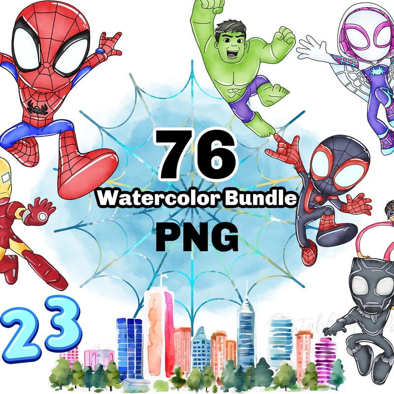 Clipart Watercolor Font - Etsy UK