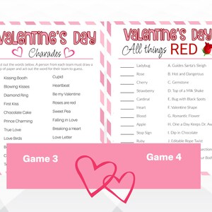 Valentine's Day Printable Games, Valentine's Game Bundle, Valentine's ...