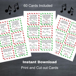 Christmas Carol Finish the Lyrics Game, Christmas Printable Game ...