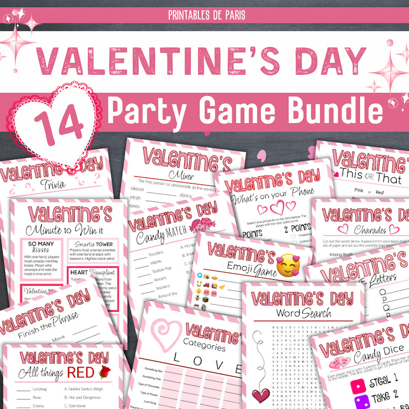 Valentines Games - Etsy