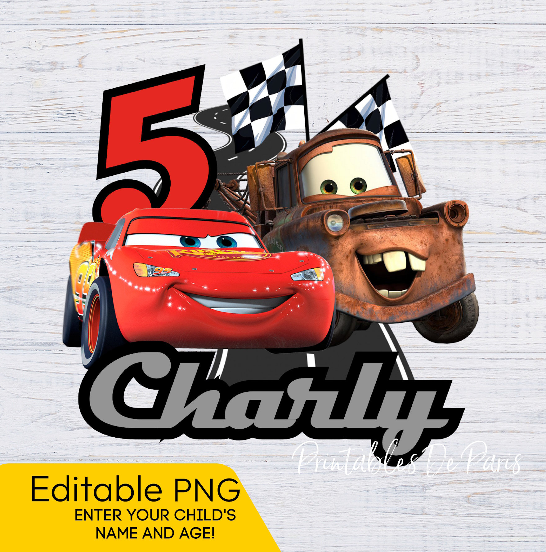 EDITABLE Cars PNG, Cars Birthday Png, Cars Birthday Shirt, Cars Name ...