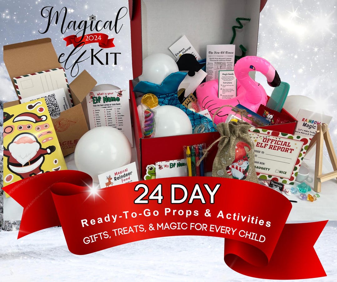 Elf Kit, Elf Props, 2024 Elf Kit, Christmas Elf Kit, Personalized ...
