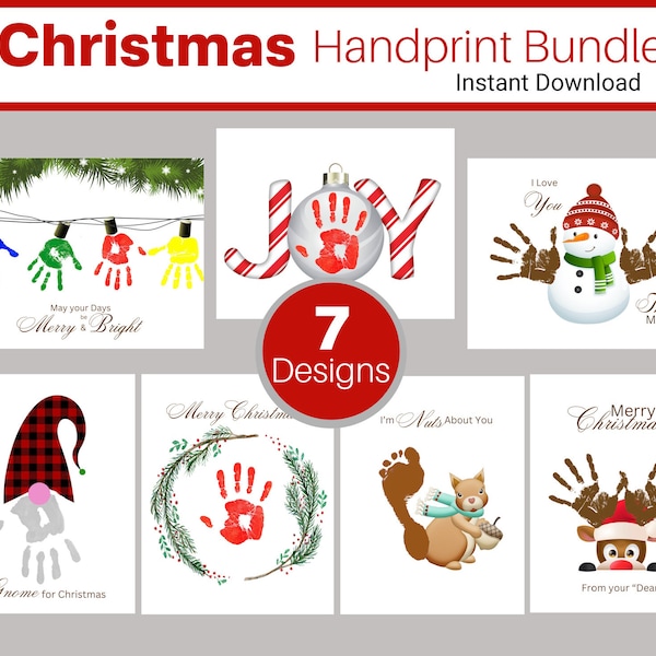 Christmas Handprint - Etsy