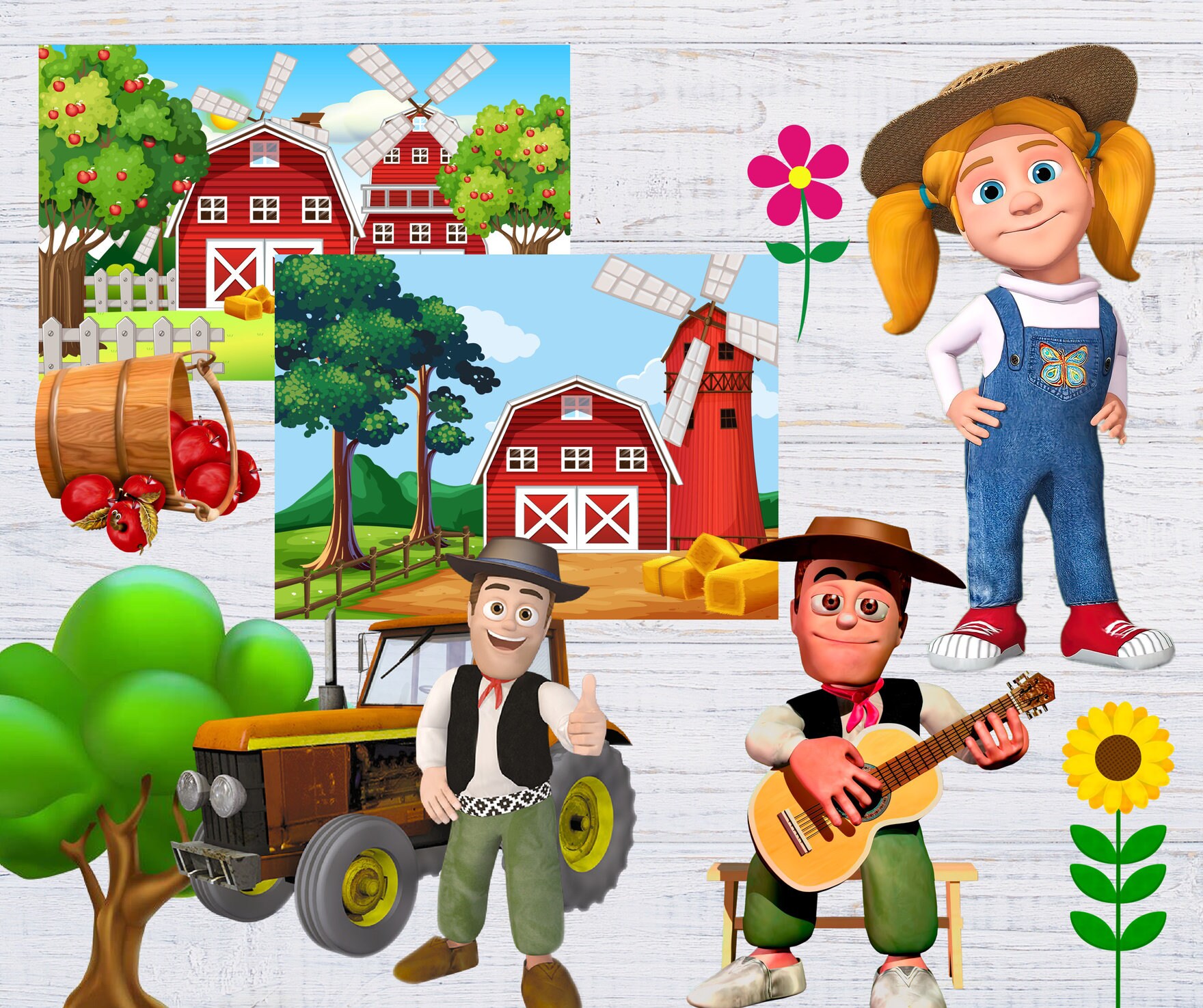 Zenon Characters PNG Clipart Bundle Farm Animals PNG Clipart - Etsy UK