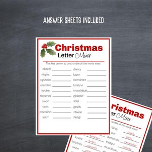 Christmas Game Bundle, Christmas Party Printable Game, Christmas Party ...