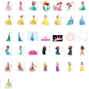 Princess PNG Clipart Bundle With Magic Sparkle Graphics Rainbows ...
