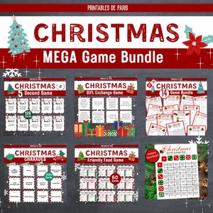 Christmas Mega Game Bundle, Printable Christmas Party Games, Christmas ...
