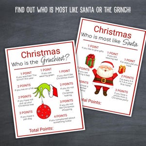 Christmas Game Bundle, Christmas Party Printable Game, Christmas Party ...