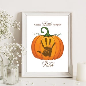Fall Handprint Bundle, Printable Handprint Craft, Thanksgiving ...