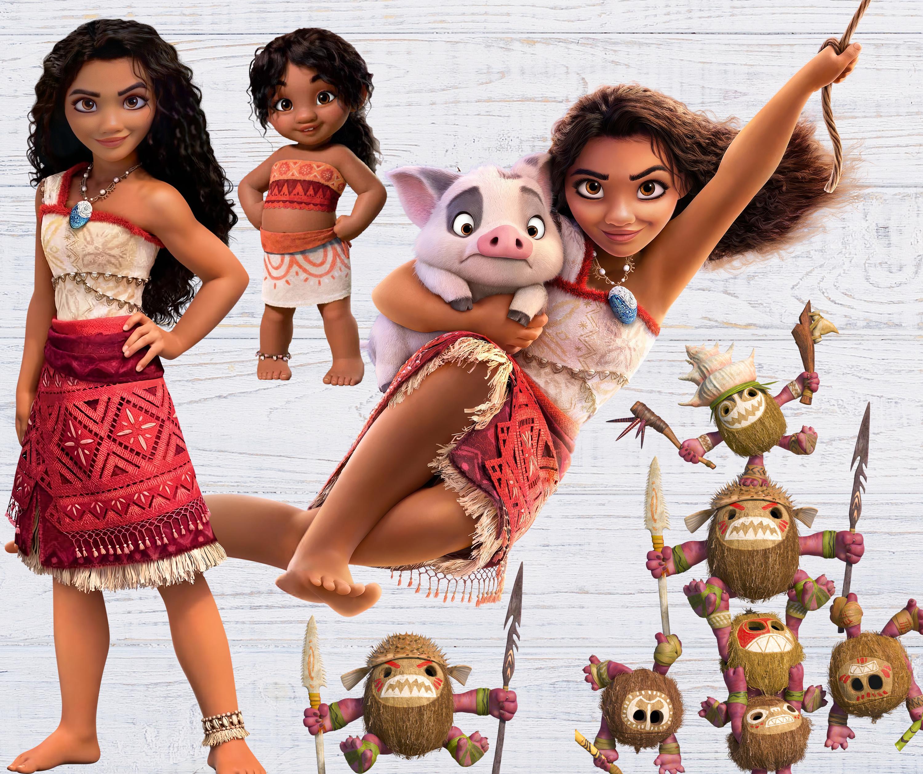 Moana PNG, Paquete de imágenes prediseñadas de Moana de calidad ...