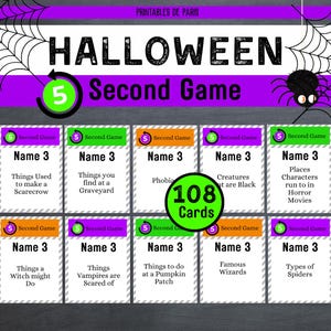 Halloween 5 Second Game, Halloween Party Game, Halloween Family Game ...
