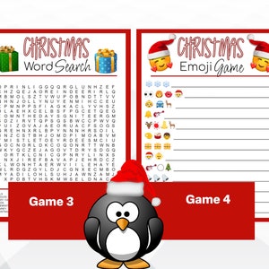 Christmas Game Bundle, Christmas Party Printable Game, Christmas Party ...