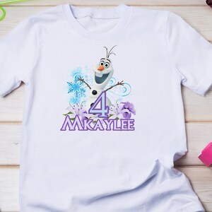 EDITABLE Olaf Frozen PNG, Frozen Birthday Png, Olaf Birthday Name Age ...