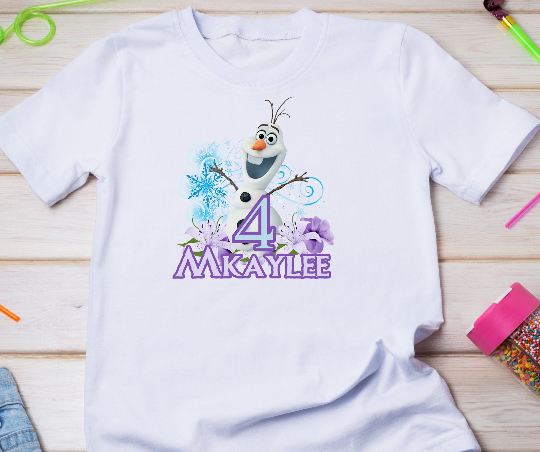 EDITABLE Olaf Frozen PNG, Frozen Birthday Png, Olaf Birthday Name Age ...